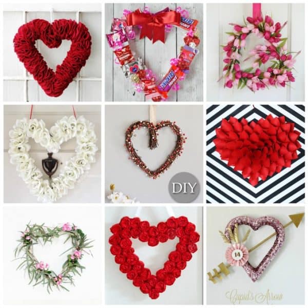 Valentine Wreaths 30+ DIY wreaths for Valentine's Day - Crafts by Amanda