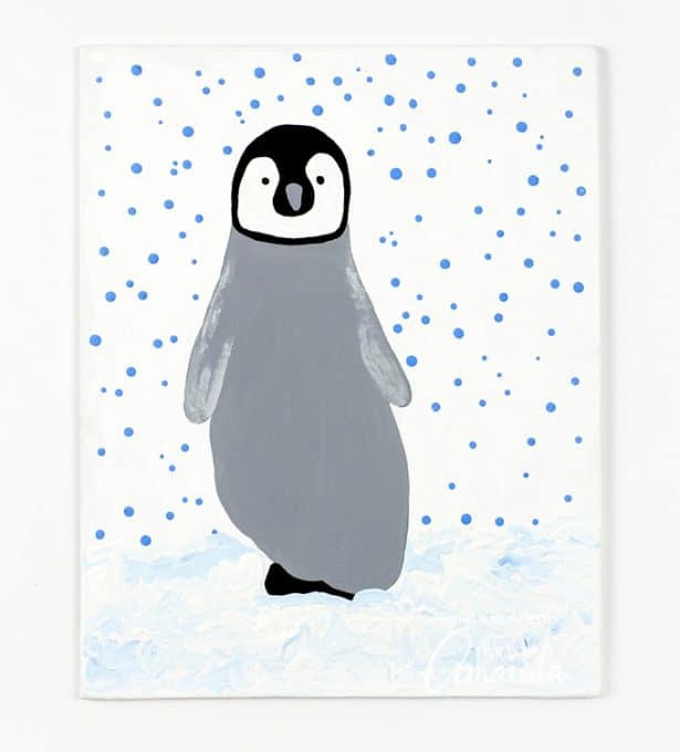 Footprint Penguin - Crafts by Amanda - Animal Crafts for Kids