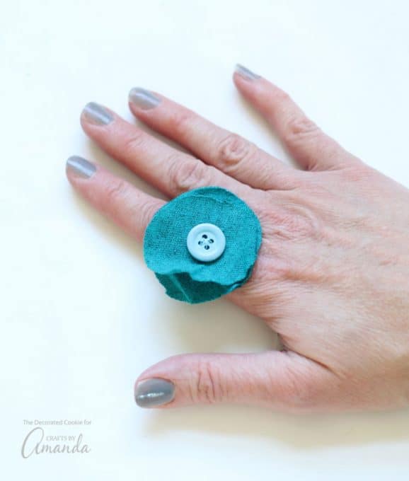 Flower T-Shirt Rings: recycle an old beloved tee to make something new!