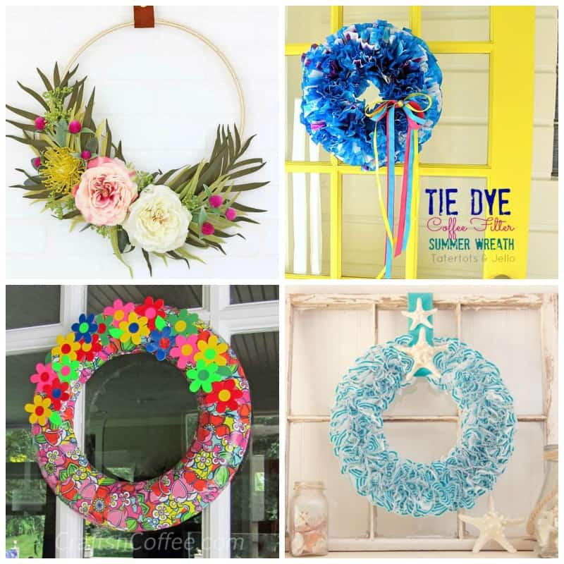 DIY Summer Wreaths: 20+ beautiful statement wreaths for summer!