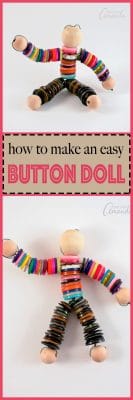 Button Doll: how to make an easy button doll for adults or kids