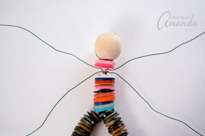 Button Doll: how to make an easy button doll for adults or kids