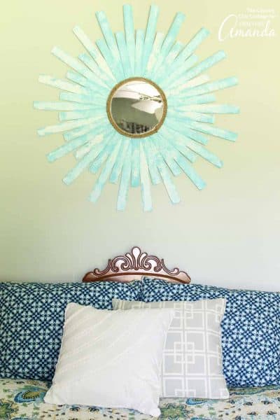 Sunburst Mirror: an easy coastal DIY wall art project you'll adore!