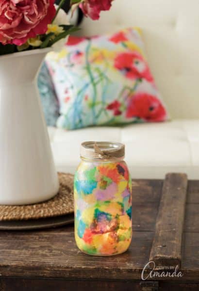 Watercolor Luminaries - Crafts by Amanda - Luminary Crafts