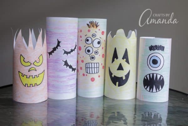 Paper Halloween Luminaries - Crafts by Amanda - Halloween Crafts