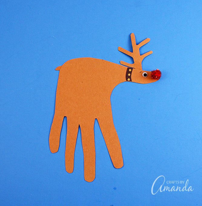 Christmas Handprint Crafts - Crafts by Amanda - Christmas Crafts