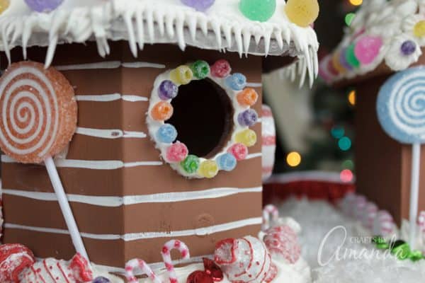Birdhouse Gingerbread House - Crafts by Amanda - Christmas Crafts