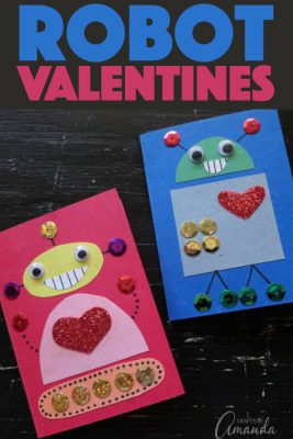 Robot Valentines: Easy kid's craft for Valentine's Day