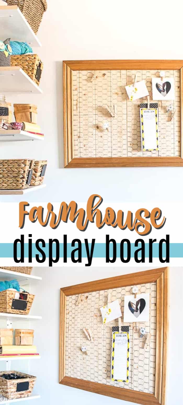 DIY Memo Board: a farmhouse inspired craft for your office or bedroom!