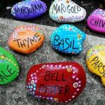 Rock Garden Markers: paint rocks to make markers for your plants