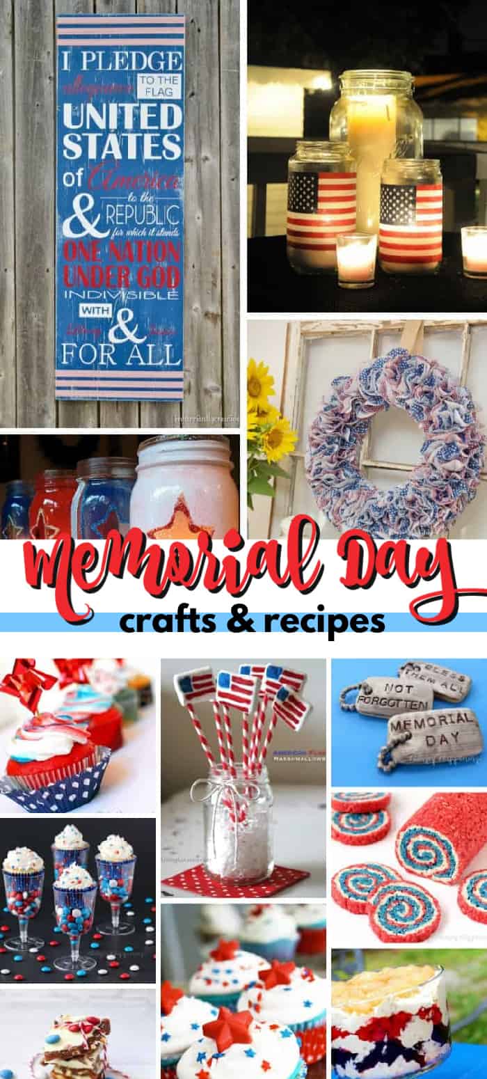Memorial Day Crafts: a collection of 24+ memorial day crafts and recipes!
