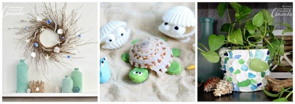 Sea Glass Necklace: an easy DIY beach craft for summer