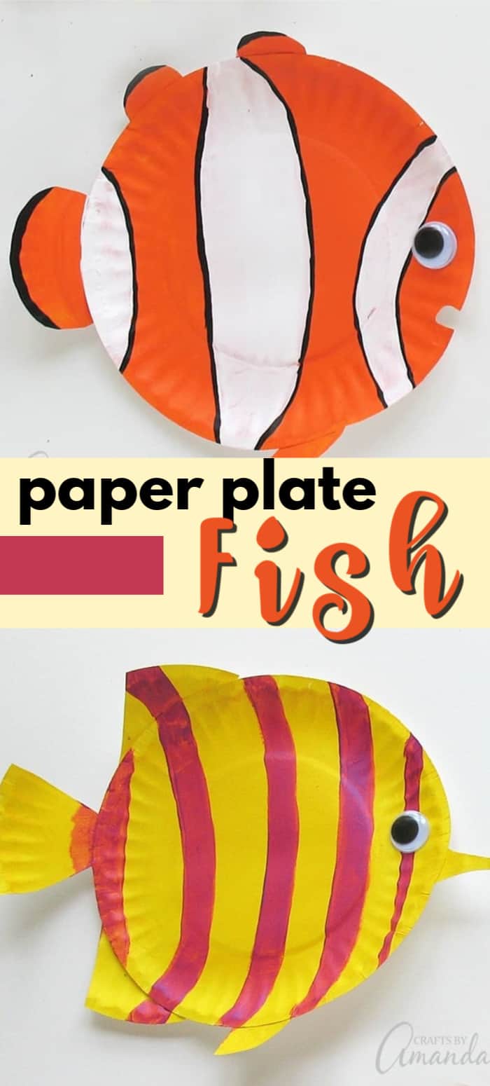 Paper Plate Tropical Fish: a vibrant and fun paper plate kid's craft!