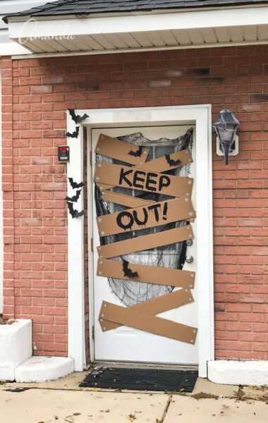 Halloween Door - Keep Out - Crafts by Amanda - Halloween Crafts