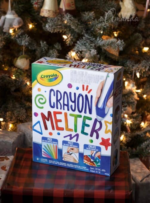 Melted Crayon Ornaments for kids using paper plates