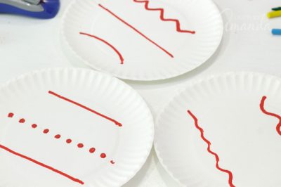 Melted Crayon Ornaments for kids using paper plates