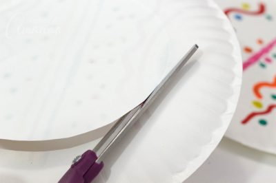 Melted Crayon Ornaments for kids using paper plates