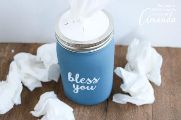 Mason Jar Tissue Holder - Crafts by Amanda - Mason Jar Crafts