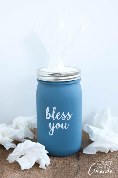 Mason Jar Tissue Holder - Crafts by Amanda - Mason Jar Crafts