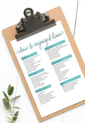 Home Organizing Checklists - Crafts by Amanda