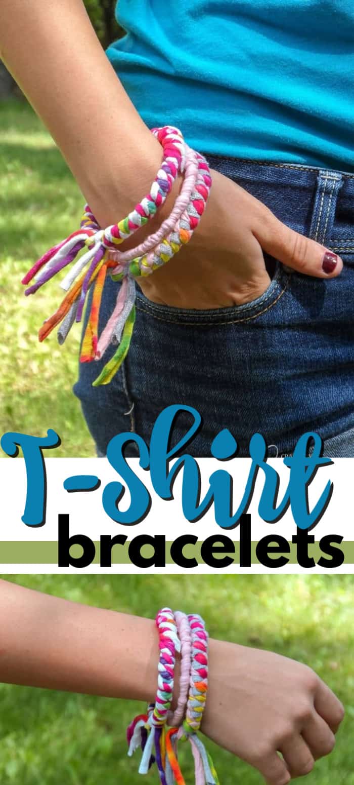 Make Bracelets from Recycled T-shirts - Crafts by Amanda - Wearable ...