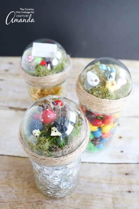 Fairy Garden Mason Jar Toppers: an adorable homemade gift idea
