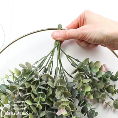 DIY Spring Hoop Wreath- Crafts by Amanda the blog