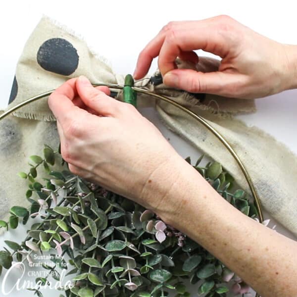 DIY Spring Hoop Wreath- Crafts by Amanda the blog