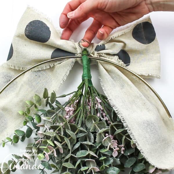 DIY Spring Hoop Wreath- Crafts by Amanda the blog