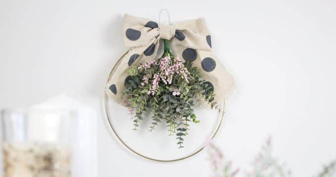 DIY Spring Hoop Wreath- Crafts by Amanda the blog