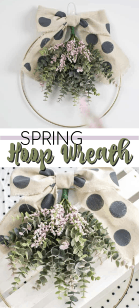 DIY Spring Hoop Wreath- Crafts by Amanda the blog