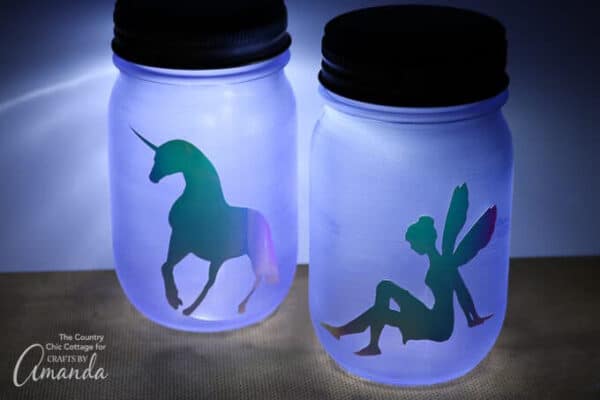 Mason Jar Night Light- solar powered mason jar night lights