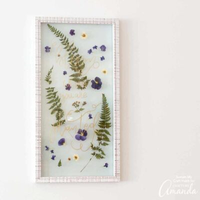 Pressed Flower Art - how to press flowers - Crafts by Amanda