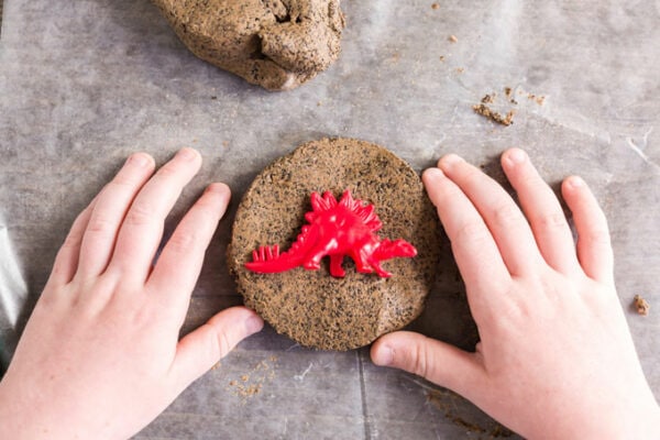 Coffee Ground Fossils - salt dough tutorial - Crafts by Amanda