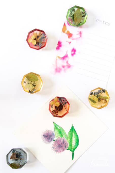 Pressed Flower Resin Magnets - Crafts by Amanda - Kitchen Crafts