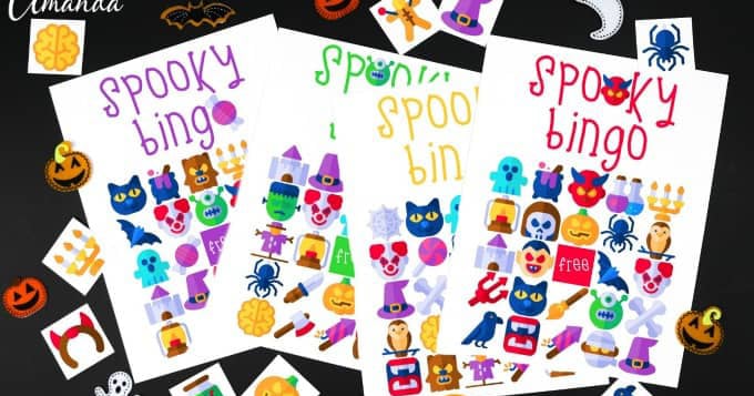 Halloween Bingo - Halloween Party Ideas - Crafts by Amanda