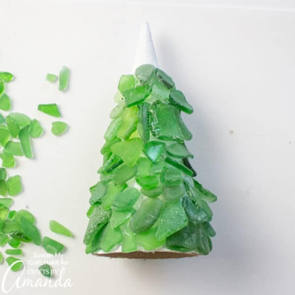 Sea Glass Christmas Tree - Crafts by Amanda