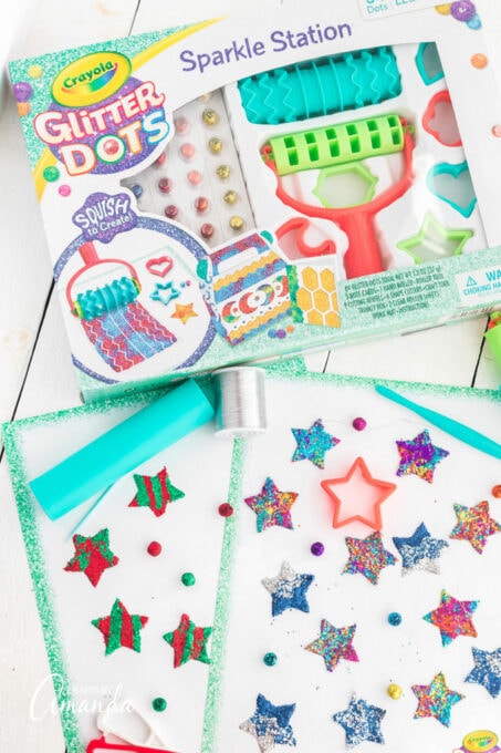 Glitter Star Ornaments Tutorial - Crafts by Amanda