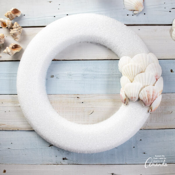 Seashell Wreath - Crafts by Amanda