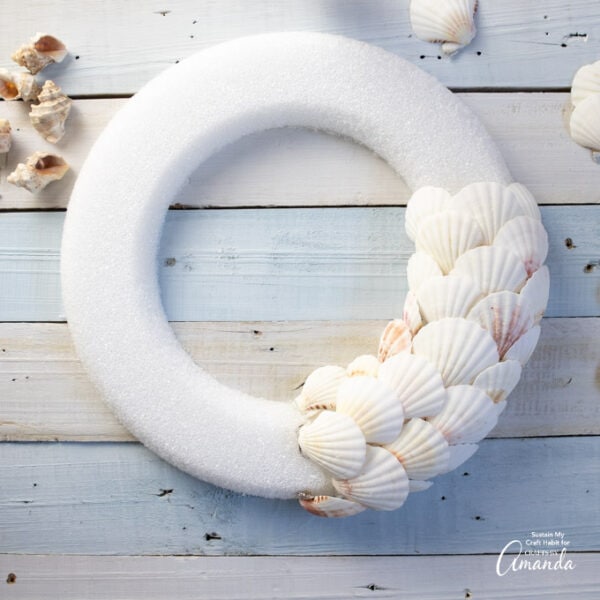 Seashell Wreath - Crafts by Amanda