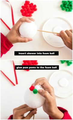 Pom Pom Ornaments - Crafts by Amanda