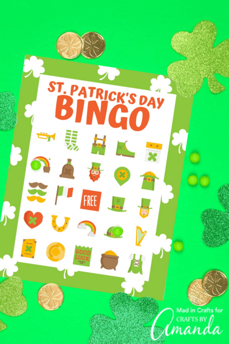 Printable St. Patrick's Day Bingo - Crafts by Amanda