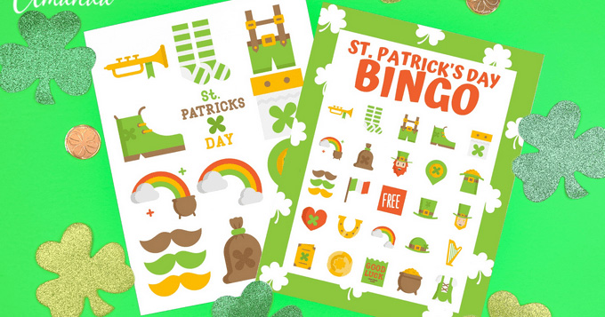 Printable St. Patrick's Day Bingo - Crafts by Amanda