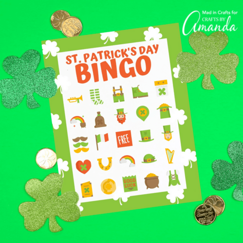 Printable St. Patrick's Day Bingo - Crafts by Amanda