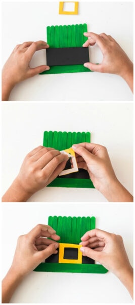 Craft Stick Leprechaun Hat - Crafts by Amanda - St. Patrick's Day Crafts