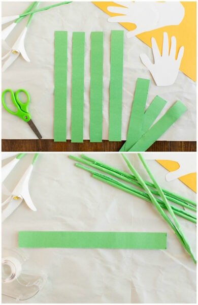 Handprint Easter Lily Tutorial - Crafts by Amanda - Easter Crafts