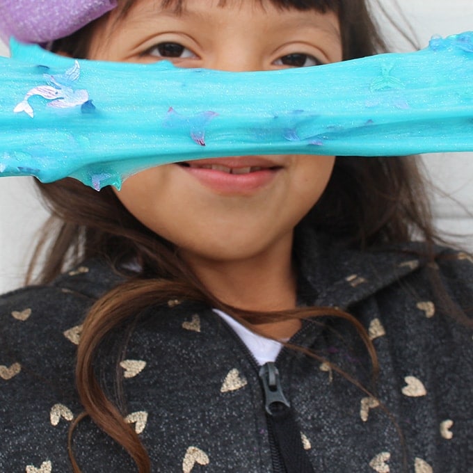 How to Make Mermaid Slime - Crafts by Amanda - Beach Crafts for Kids
