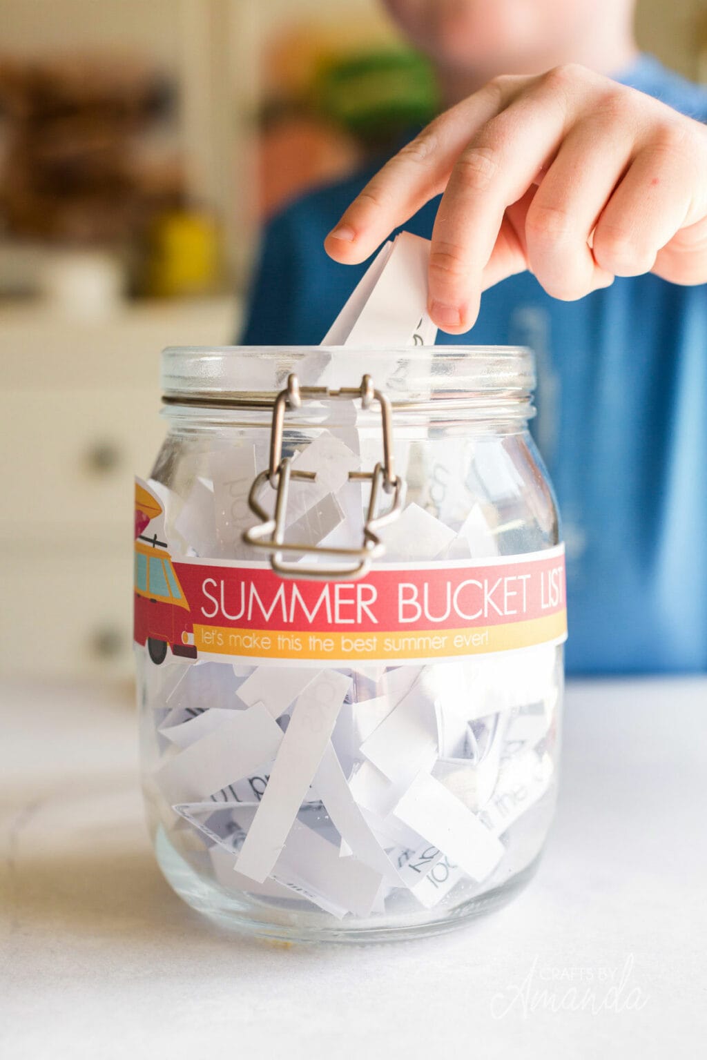 Printable Summer Bucket List Jar - Crafts by Amanda - Free Printables