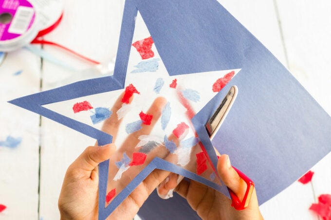How to Make Star Suncatchers - Crafts by Amanda - 4th of July Crafts