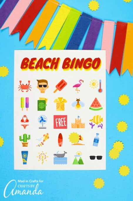 Beach Bingo - Crafts by Amanda